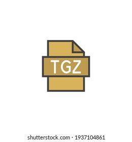 Tgz File Format Icon Simple Filled Stock Vector Royalty Free 1937104861 Shutterstock