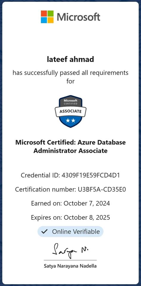 Lateef Ahmad On Linkedin Microsoftazure Certification Microsoft