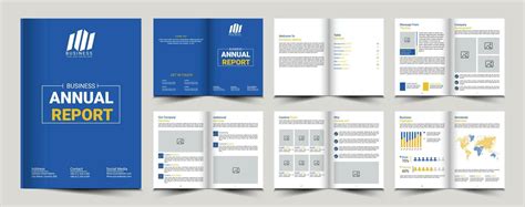 Vector Annual Report And Brochure Template 23787837 Vector Art At Vecteezy