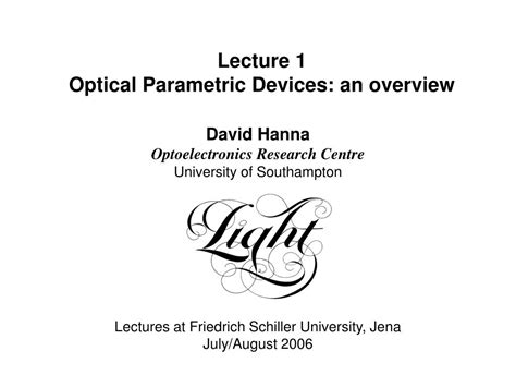 Ppt Optical Parametric Devices Powerpoint Presentation Free Download