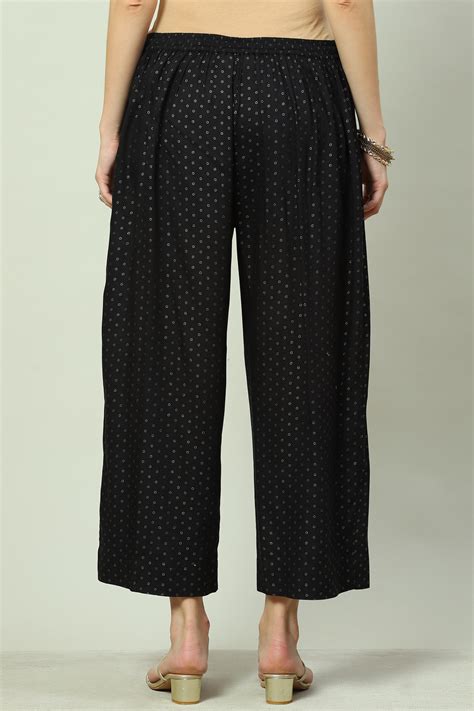 Black Rayon Pants