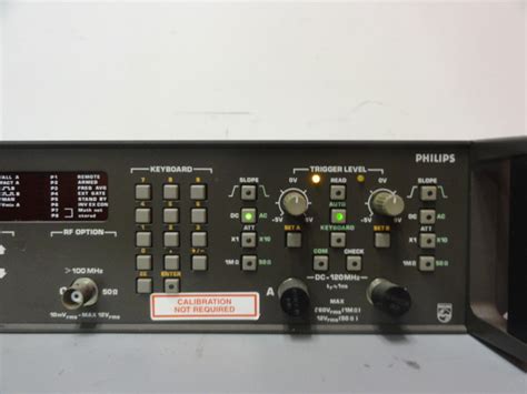 Philips Pm6654c Programmable High Resolution Timercounter Parts Or Repair