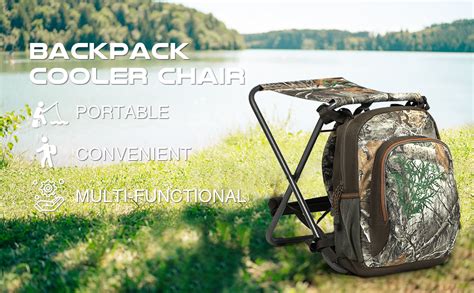 Tr 3 In 1 Cooler Backpack Chair For Adultsportable Hunting