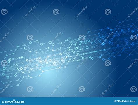Abstract Tech Geometric Circuit Board Background Stock Vector Illustration Of Cover Corporate