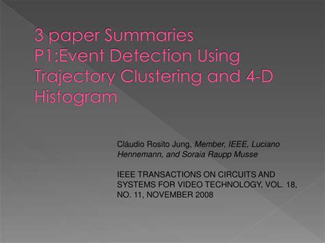 ppt anomaly detection traffic video surveillance powerpoint
