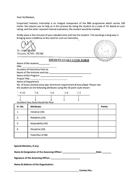 Eval Form Pdf
