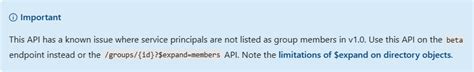 Microsoft Graph Not Returning Service Principals Inside Group