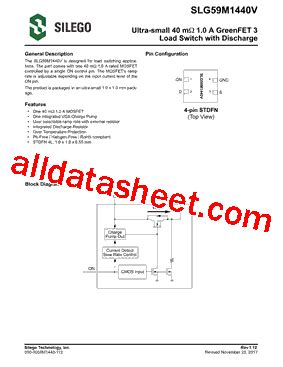 SLG M V Datasheet PDF Dialog Semiconductor SLG M V Datasheet PDF Dialog Semiconductor