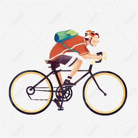 자전거 타는 사람 Png 일러스트 무료 다운로드 Lovepik