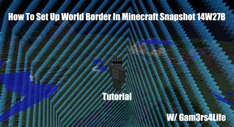 How To Set Up World Border In Minecraft 1 8 Border Minecraft 1 Minecraft