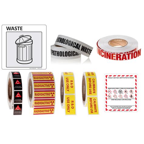 Laboratory Warning Labels Paper Proscitech