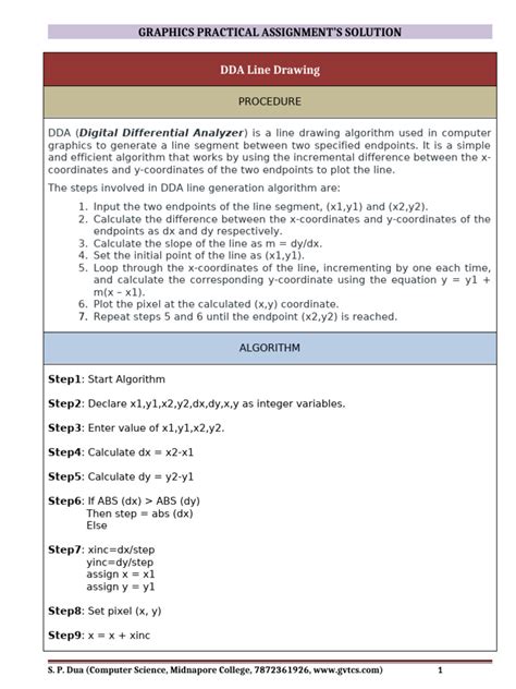 Dda Line Drawing Algorithm Explained Pdf Theoretical Computer
