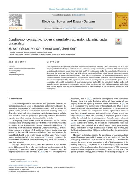 Contingency Constrained Robust Transmission Expansion Planning Under