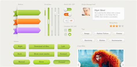 Freebie Clean And Fresh Ui Kit