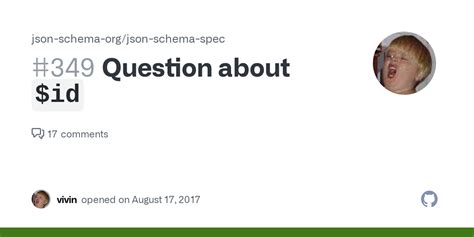 question about ` id` · issue 349 · json schema org json schema spec