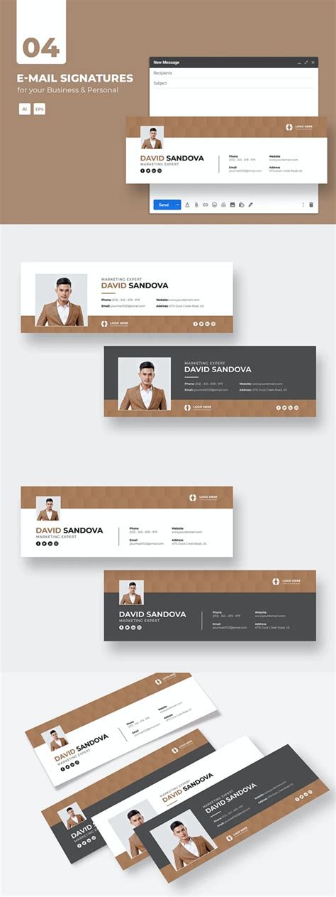 电子邮件 专业 电子 邮件 签名 设计素材 花瓣网