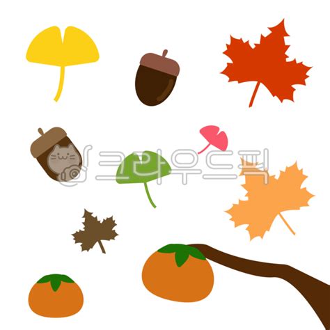 가을 Fall 가을스티커 스티커 계절 사진이미지일러스트캘리그라피 Sunf작가