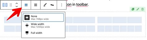 how to set full width in gutenberg editor wordpress greenshift