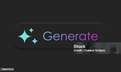 Generate Ai Button User Interface Artificial Intelligence Ui Ux Design Concept For Website App