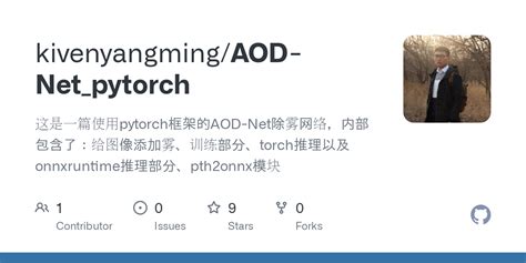Github Kivenyangming Aod Net Pytorch Pytorch Aod Net