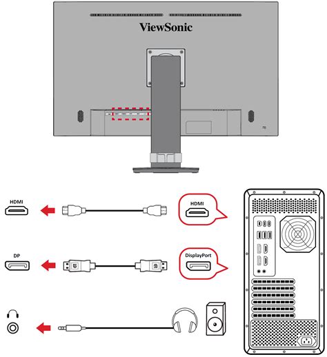 VG K Connecting Power And Devices ViewSonic Monitor