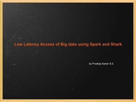 Pdf Low Latency Access Of Bigdata Using Spark And Shark Dokumentips