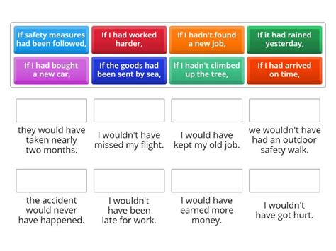 Third Conditional Match Up