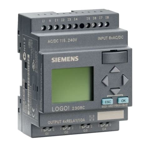 New Original Sie Mens 6ed1052 1fb00 0ba6 Logo 6 Logic Module 115v Acdc 230v Acdc Relay 8 Input