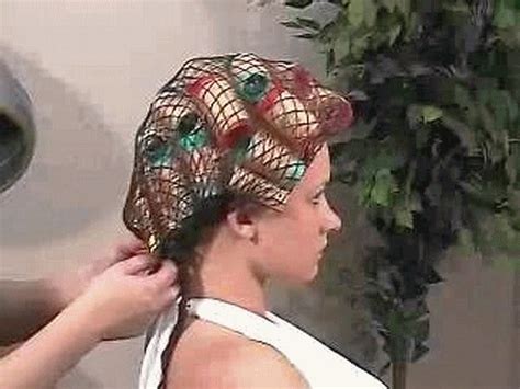 Rollers And Net Sleep In Hair Rollers Hair Curlers Rollers Curly Perm Wet Set Hair