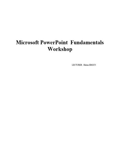 microsoft powerpoint fundamentals pdf microsoft power point window computing