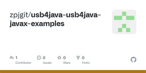 Github Zpjgitusb4java Usb4java Javax Examples