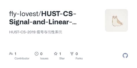 Hust Cs Signal And Linear Systems练习题ppt At Main · Fly Lovesthust Cs
