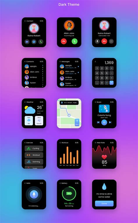Smart Watch Ui Design Behance