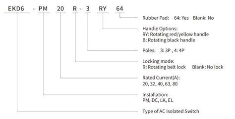EKD Plastic Or Aluminum AC Isolator Box Switch ETEK Electric