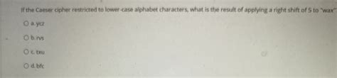 solved if the caeser cipher restricted to lower case