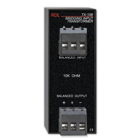 Rdl Tx 10b Bridging Input Transformer Music City Canada