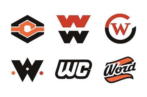 A collection of logos including wh w w | Premium AI-generated vector