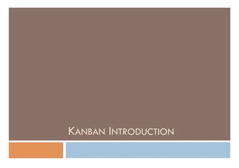 Kanban Introduction Ppt