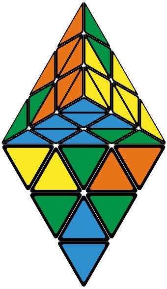 Pretty Patterns Pyraminx Edge Wheel Jewel Edge Wheel 4 Colors 3 Jewels