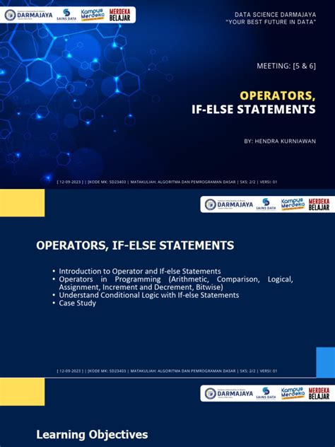 Meeting 5 And 6 Algoritma Dan Pemrograman Dasar Pdf Arithmetic Software Engineering