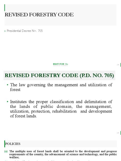 Forestry Code Pdf