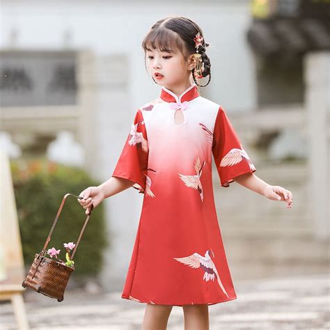 เด็กสาว Hanfu Super Fairy Fairy กระโปรงสไตล์โบราณชุดใหม่ 2022 สาวน้อยชุด Tang Cheongsam ฤดูร้อน
