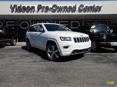 2014 Bright White Jeep Grand Cherokee Overland 4x4 85804672 Photo 20