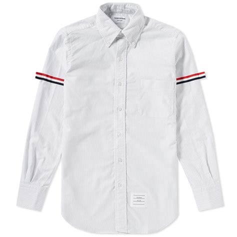 Thom Browne Arm Band University Stripe Oxford Shirt Thom Browne