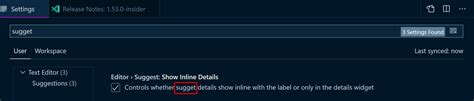 Typo Setting Suggest Show Inline Details Description Says Sugget · Issue 112324