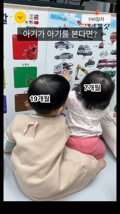 난생처음 동생을 본 아기 반응 육아 19개월아기 Youtube