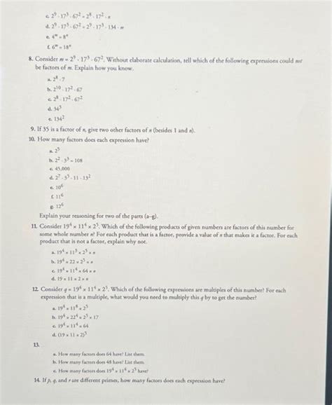 Solved 1 State The Unique Factorization Theorem What Does
