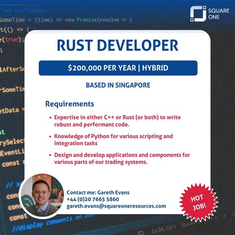 Rust Singapore Newrole Gareth Evans
