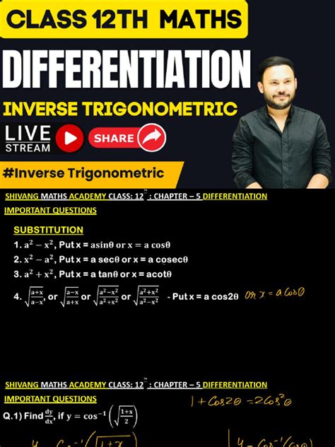 Differentiation Inverse Pdf