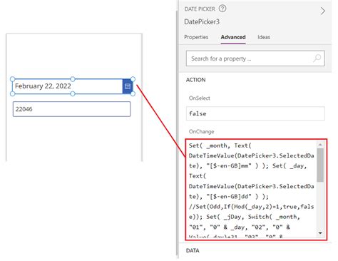 solved format date from a datepicker in julian date forma power